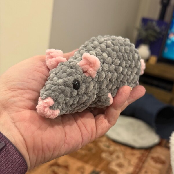 No Sew Rats Crochet Pattern PDF Bundle | Rat + Baby Rat | Instructions ...