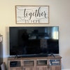 Together is Home Framed Family Sign Large Framed Wood Sign Large Wood ...