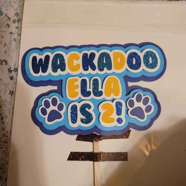 Wackadoo Cake Topper - Etsy