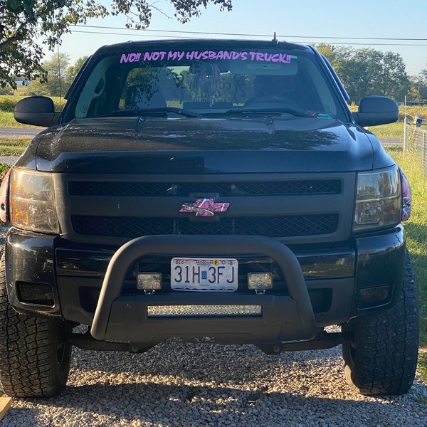 Custom Text 42" WINDSHIELD Vinyl Decal Sticker Truck Car Any Color Any ...