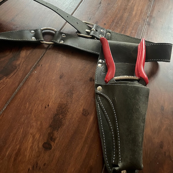 Pruner Sheath. Leather Holster - Tool Pouch for Pruning Shears or ...
