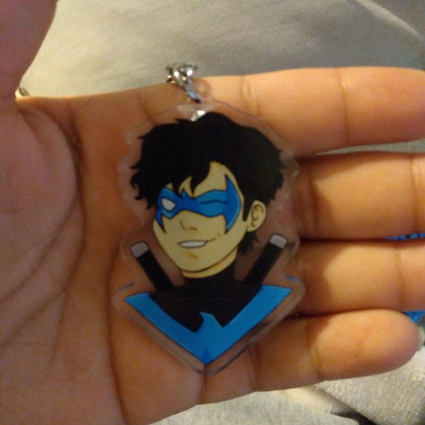 DC Superhero Batfamily Acrylic Keychain Charm - Etsy