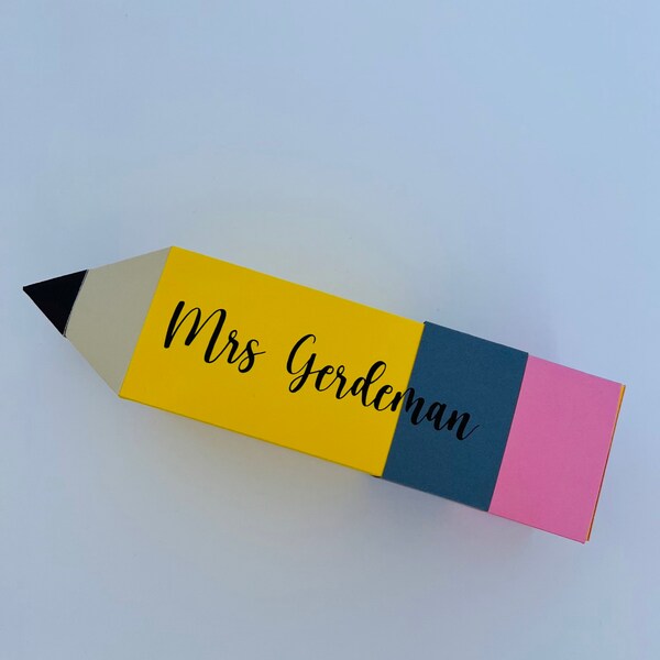 SVG File Bundle: 3D Pencil Gift Box and 3D Colored Pencil Gift Box ...