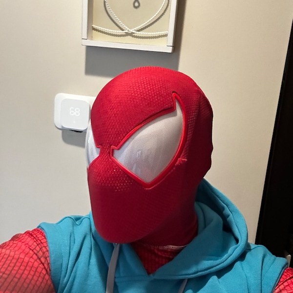 Customized Ben Reily Scarlet Spiderman Mask,with Faceshell and Lenses ...