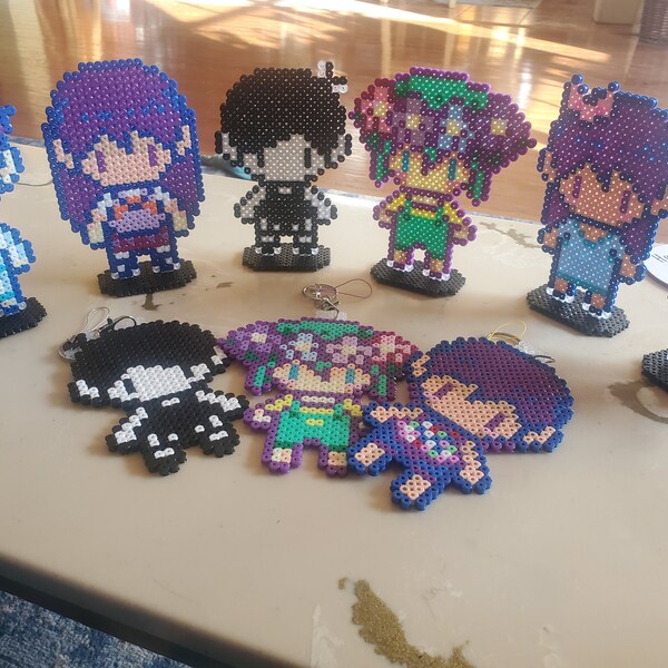 Omori (DREAM / HEADSPACE) Characters From Perler Beads, Perler Videogames, Aubrey, Kel, Hero ...