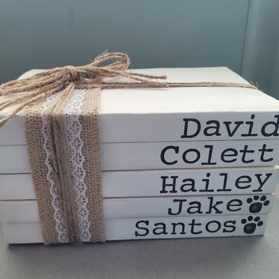 Baby Boy Stacked Books, Its a BOY Custom Book Stack, Farmhouse Nursery ...