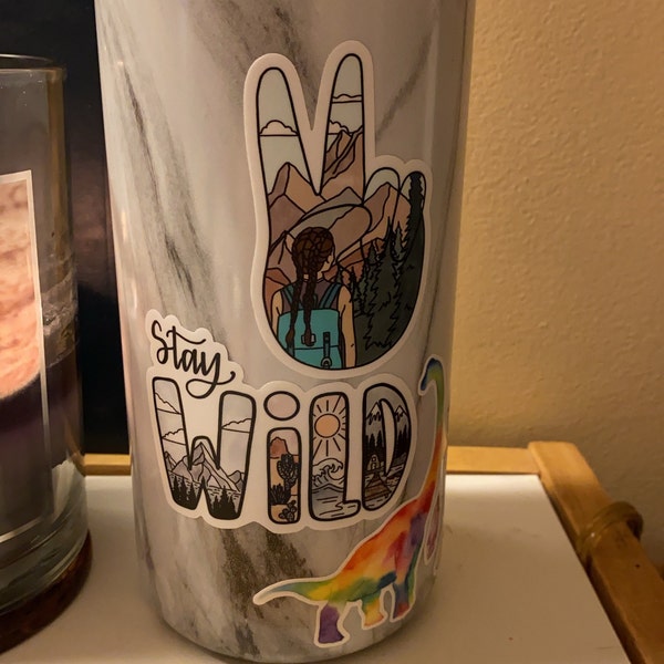 Stay Wild Sticker, Wild, Explore, Seek Adventure, Adventure is Out ...
