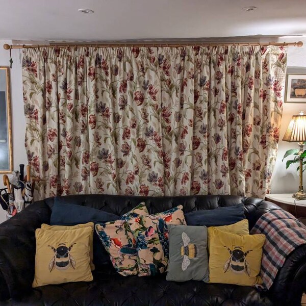 Vintage Warner & Sons Greeff Linen Union Fabric Yellow 'nagina' 40"l X ...