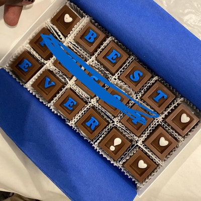 Personalized Words in Chocolate Custom Chocolate Words Personalized ...