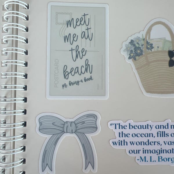 Romance Reader Sticker Pack Bookish Girlie Bibliophile Water Resistant ...