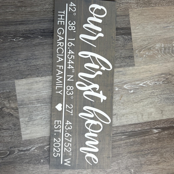 New Home House Warming Real Wood Sign "new Home New Chapter New ...
