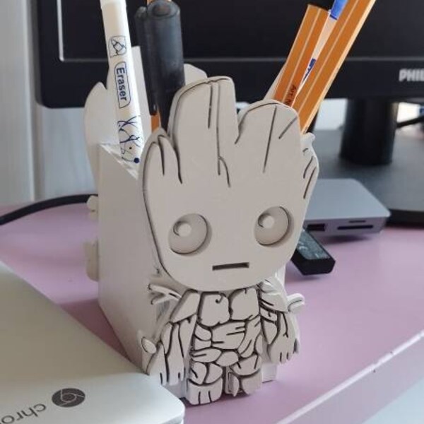 Groot- 3d Model Puzzle Baby Groot Laser Cut Dxf Cdr Svg Vector Digital ...