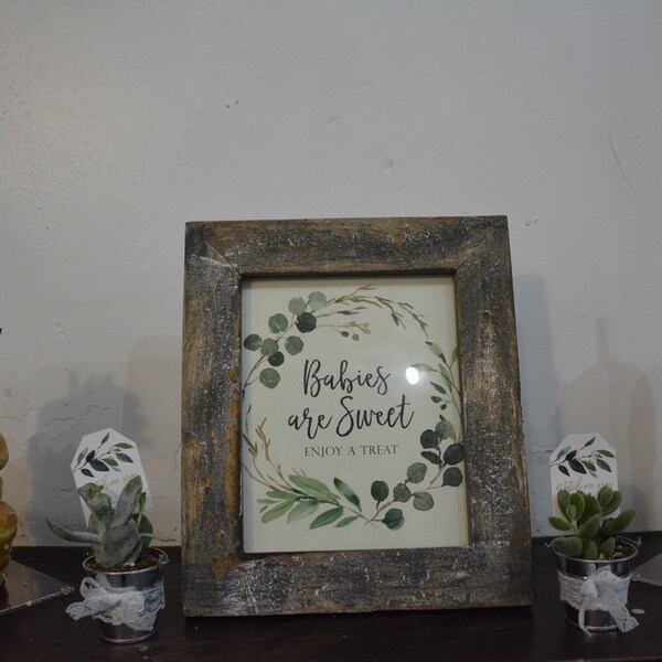 Babies Are Sweet, Enjoy a Treat Sign - Baby Shower Dessert Table ...