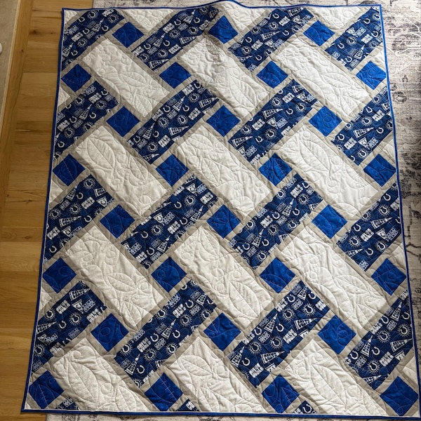 Football Longarm Quilting Digital Pantograph Used in E2E (edge to Edge ...