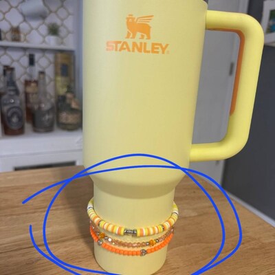Neon Yellow Bracelets for Stanley Tumbler Bracelets Boot Topper/ Charm ...