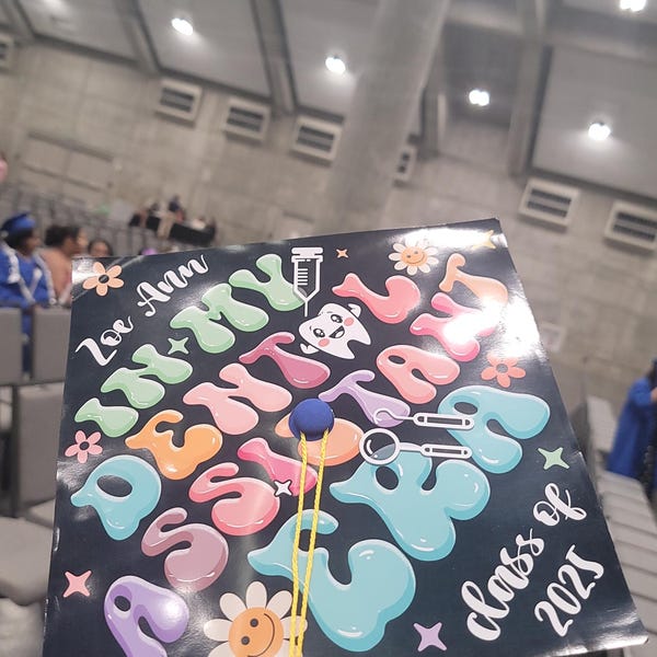 Printed Toy Story Graduation Cap Topper, Disney Pixar Inspired Grad Cap ...