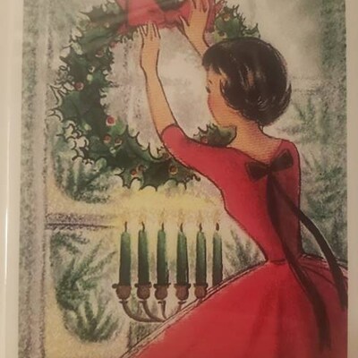 Vintage Style Christmas Cards Old 1920s Pack of 8, 12 or 25 Repurposed ...