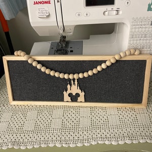 Minimalist Disney Magic Kingdom Inspired Pin Board Natural - Etsy