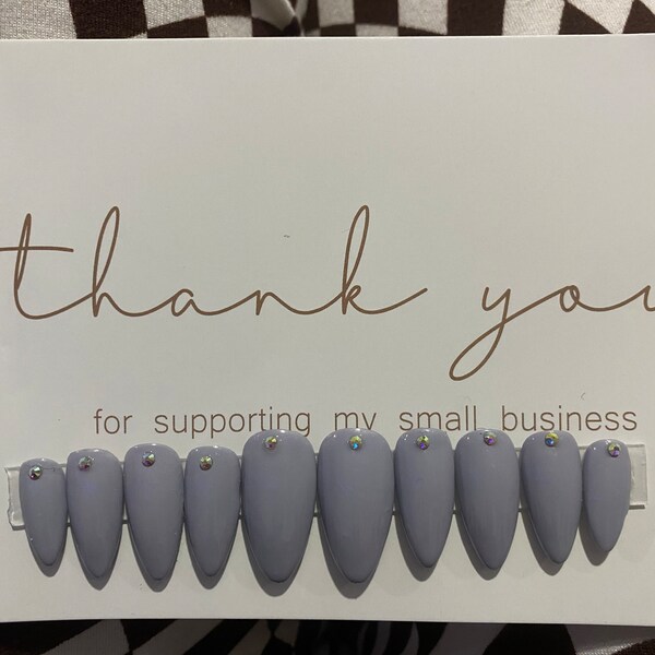Pastel Periwinkle - Press on Nail Set - Etsy