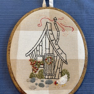Christmas Robin PDF Embroidery Pattern Only, Embroidery Art Hoop ...