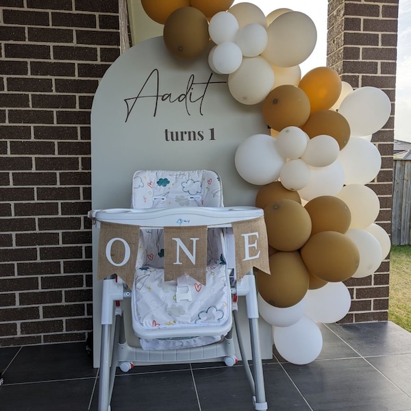 Personalised Birthday Backdrop Decal Birthday Name Sticker for Birthday ...