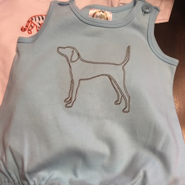 Quick Stitch Coonhound Machine Embroidery Digital Design File 4x4 5x7 ...