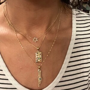 14k Gold Pomegranate Ruby Pendant Jewish Jewelry Gold - Etsy