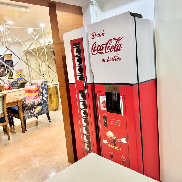 Vintage Vending Machine Fridge Wrap for Side-by-side Refrigerator ...