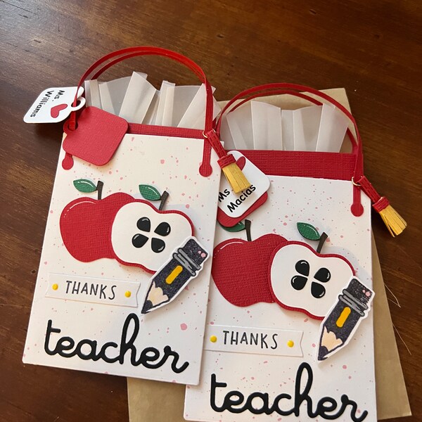 Teacher Gift Card Holder - Teacher Appreciation Gift - Thank You ...