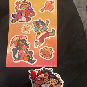LMK Summer Vinyl Sticker Sheet 4x6 Inch Wukong Macaque MK Vinyl Holo - Etsy