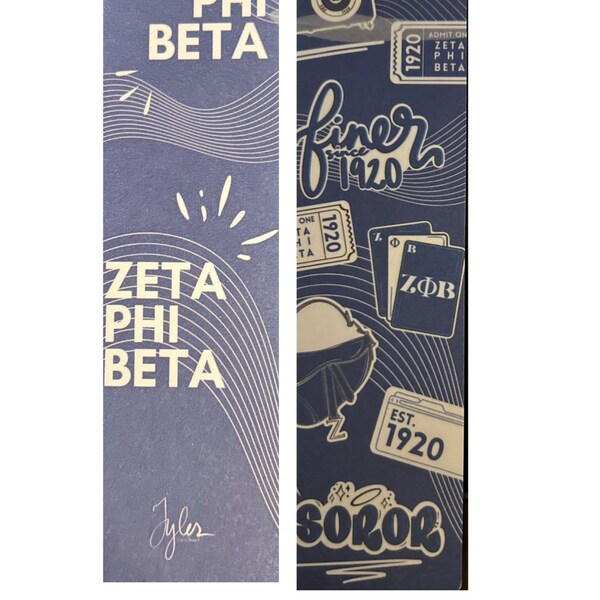 Delta Sigma Theta DST Glossy Double-sided Bookmark | Black Sorority ...