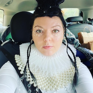 Elizabethan Neck Lace Collar Historical Tudor Ruffled - Etsy