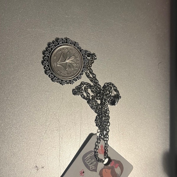 Farthing Bird Necklace, UK Farthing Bird Coin Charm Pendant, British ...