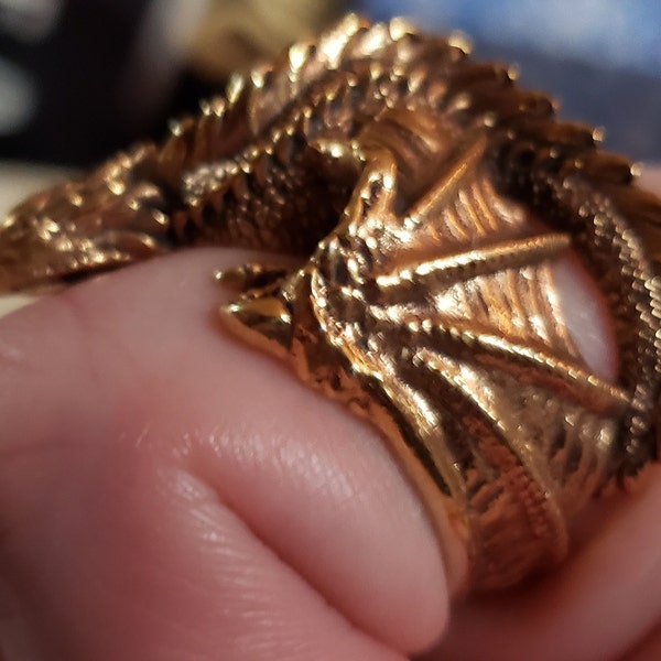 Mother of Dragons Ring, Flying Dragon, How to Train Your Dragon, Silver ...