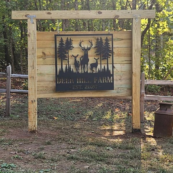 Personalized Your Own Metal Farm Sign, Ranch Sign, Custom Metal Farm ...