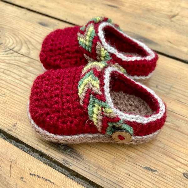 CROCHET PATTERN Baby Shoes, Crochet Booties, Baby Clogs, Tribal Baby ...