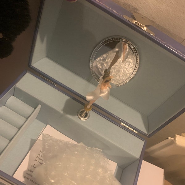 A Thousand Years Music Box, Solid Oak Dancing Couple Music Box ...