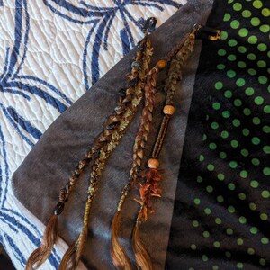 Ombre 4 Clip Set, Rainbow Fae Braids, Dreadlocks, Hair Wraps, Synthetic ...