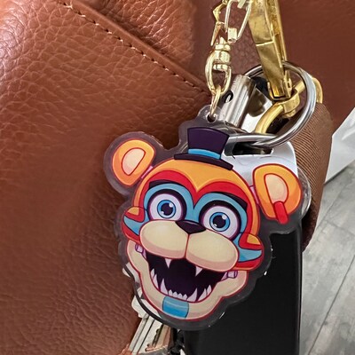 FNAF Security Breach Keychains Glamrock / Shattered Freddy, Monty ...