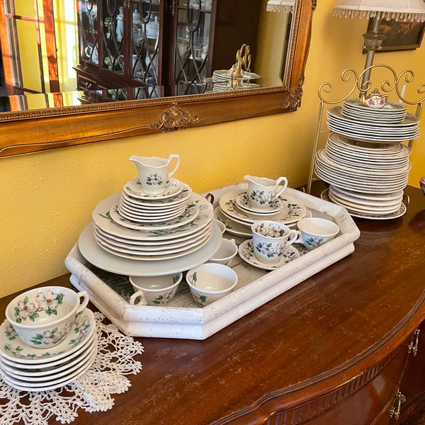 Booths Real Old Willow Blue China SET of 4 Dessert Pie Plates 7 3/8 ...