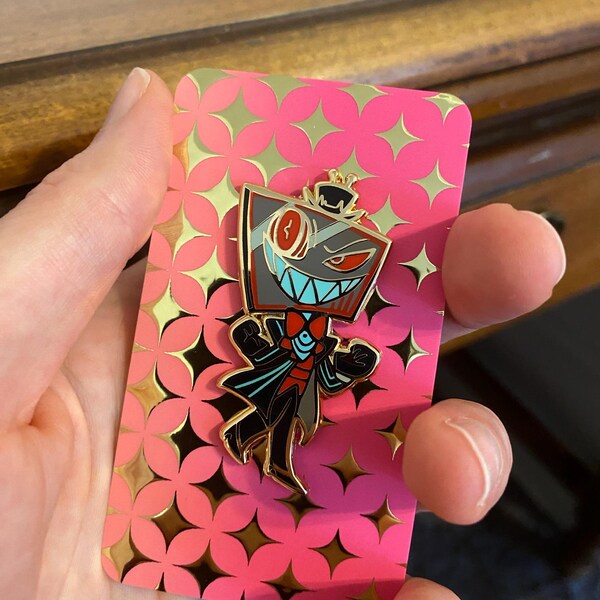 Vox Chibi Hazbin Hotel Hard Gold Enamel Pin - Etsy