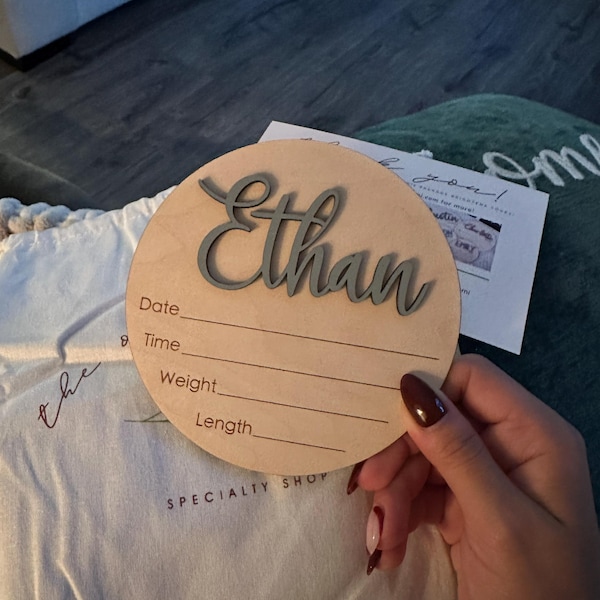 Birth Announcement Sign for Hospital, Baby Name Sign for Hospital ...