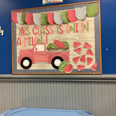 One in a Melon Summer Truck Bulletin Board Kit - Etsy