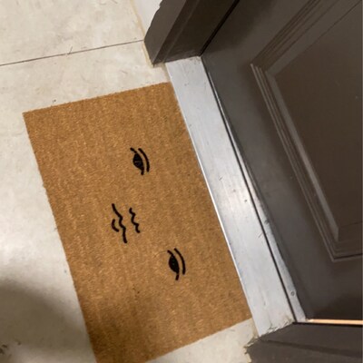 Face Doormat . Welcome Mat . Gift for Her . Coir Mat . Custom Door Mat ...