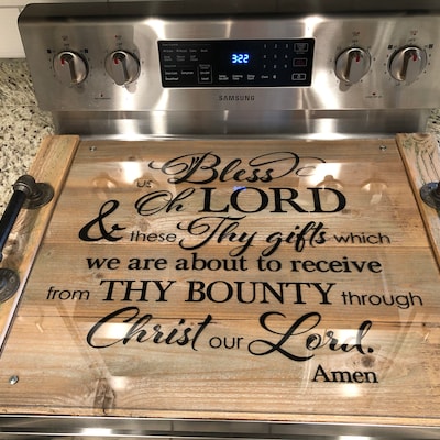 Kitchen Blessing-dining Room Blessing Vinyl Wall Decor-bless Us Oh Lord ...