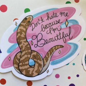 Hognose Snake Dramatic Playing Dead Funny Reptile Vinyl Sticker - Etsy