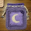 Sun and Moon Drawstring Pouch Crochet PDF PATTERN Intermediate english ...