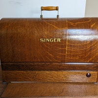 SINGER Sewing Machine Wooden Base for 99 28 128 VS-3 Restored by 3FTERS ...