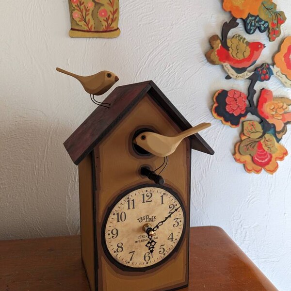 Bird House Clock - Etsy