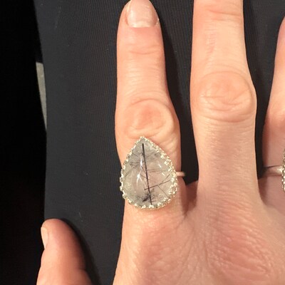 925 Sterling Silver Rectangle Shape Ring Prong Bezel Setting - Etsy